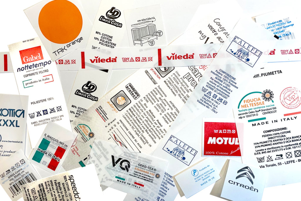 Rotary printing labels