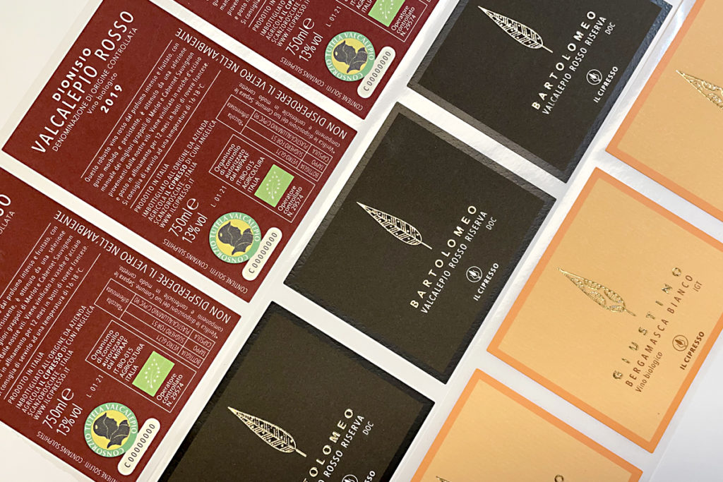 Screen print labels | Etinastro