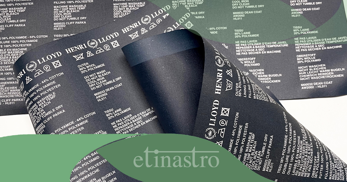 textile lithographic printing labels | Etinastro